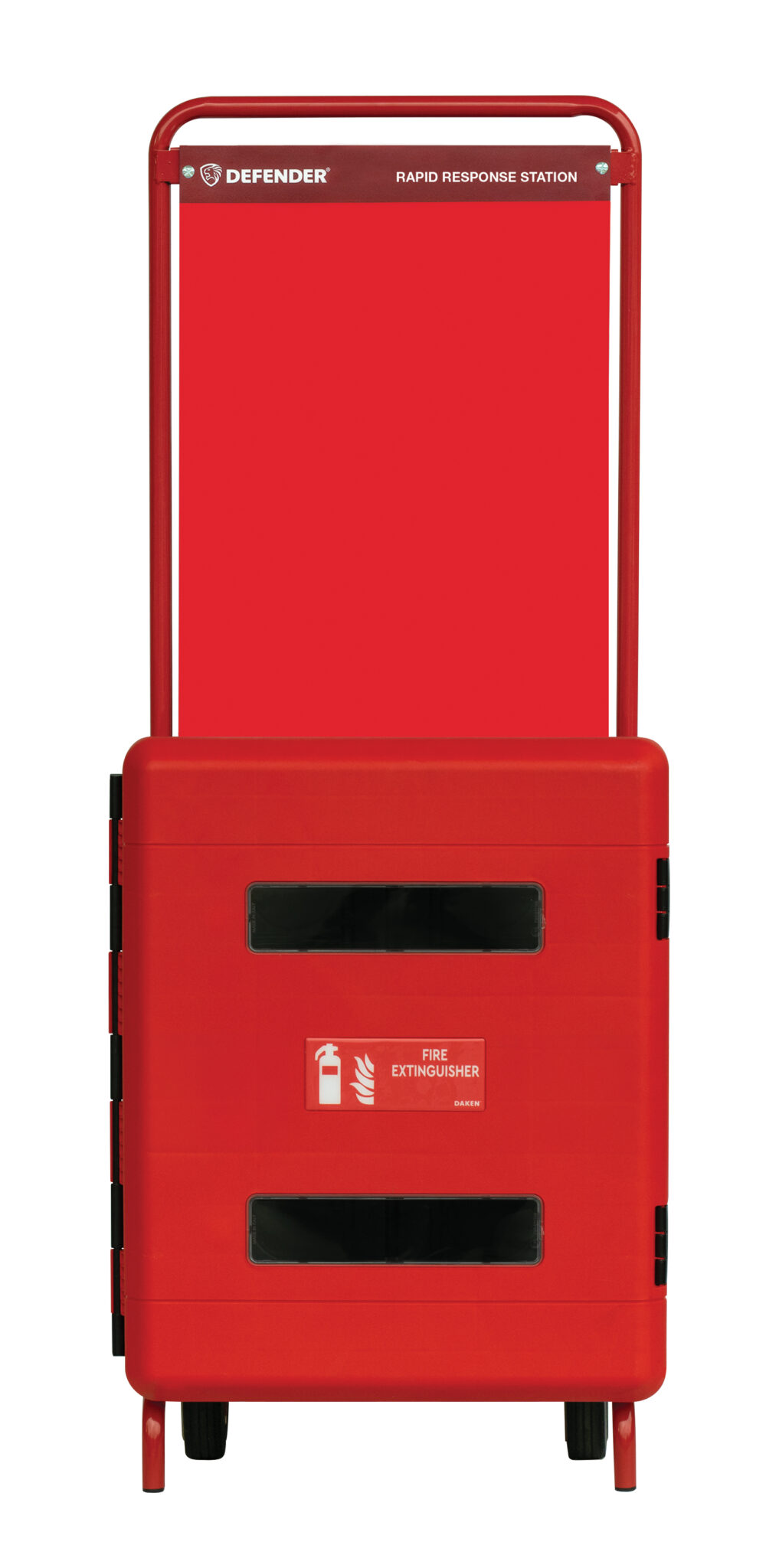 Red Rapid Response Trolley - Defender Fire Safety Solutions